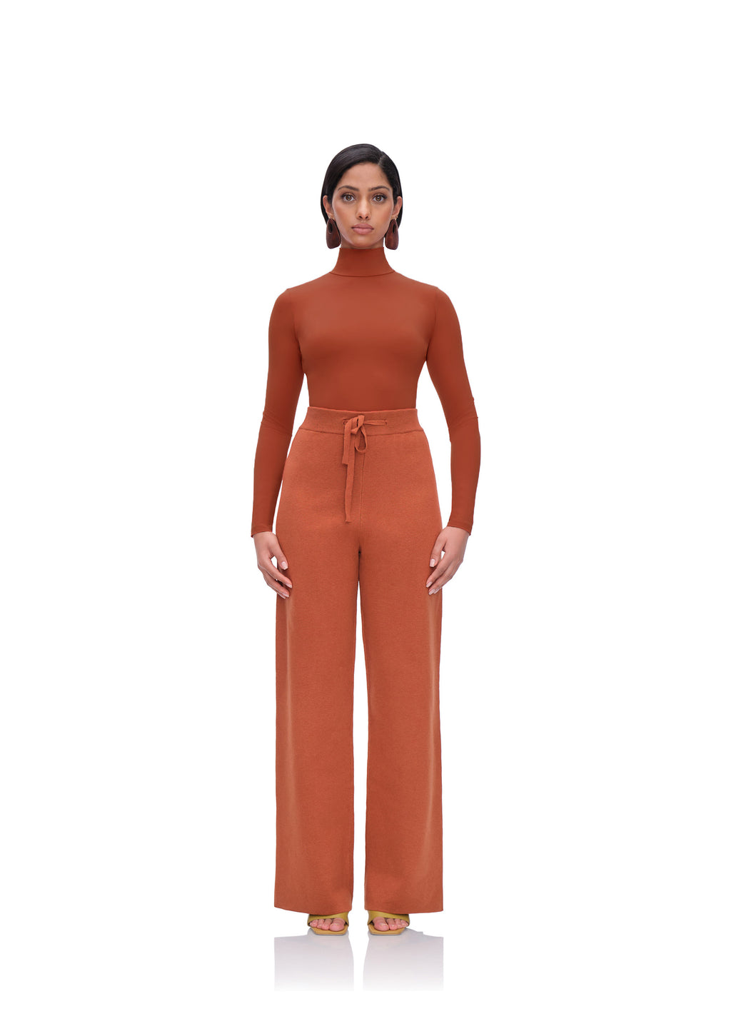 ANDREA IYAMAH ALLY KNIT PANTS - PUMPKIN – Andrea Iyamah