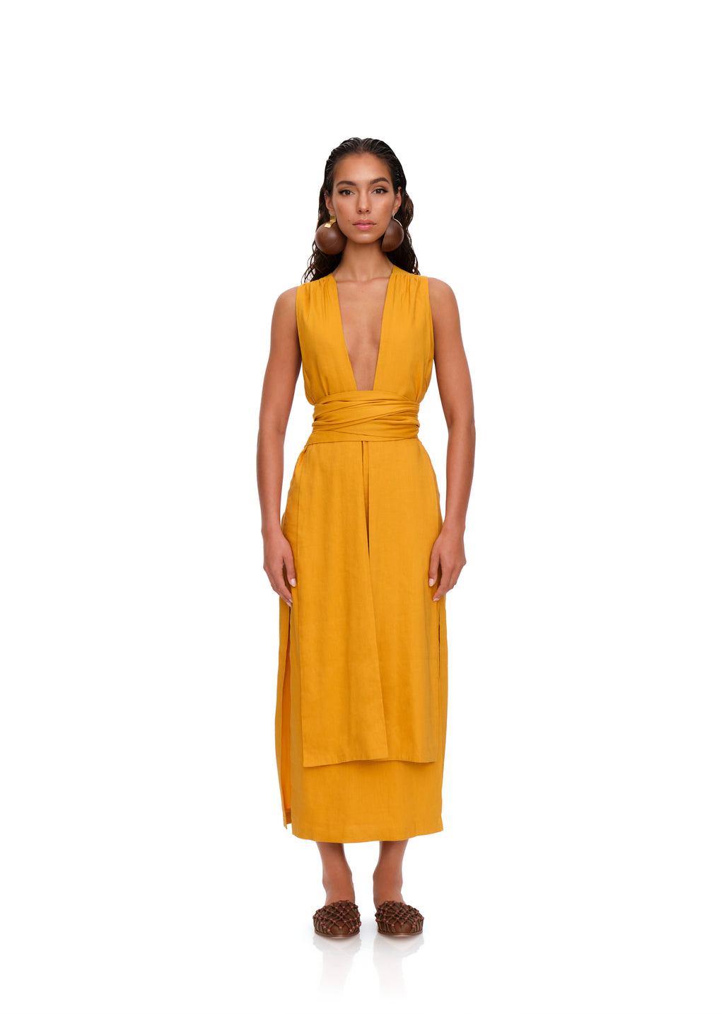 ANDREA IYAMAH ZADO DRESS - GOLD – Andrea Iyamah