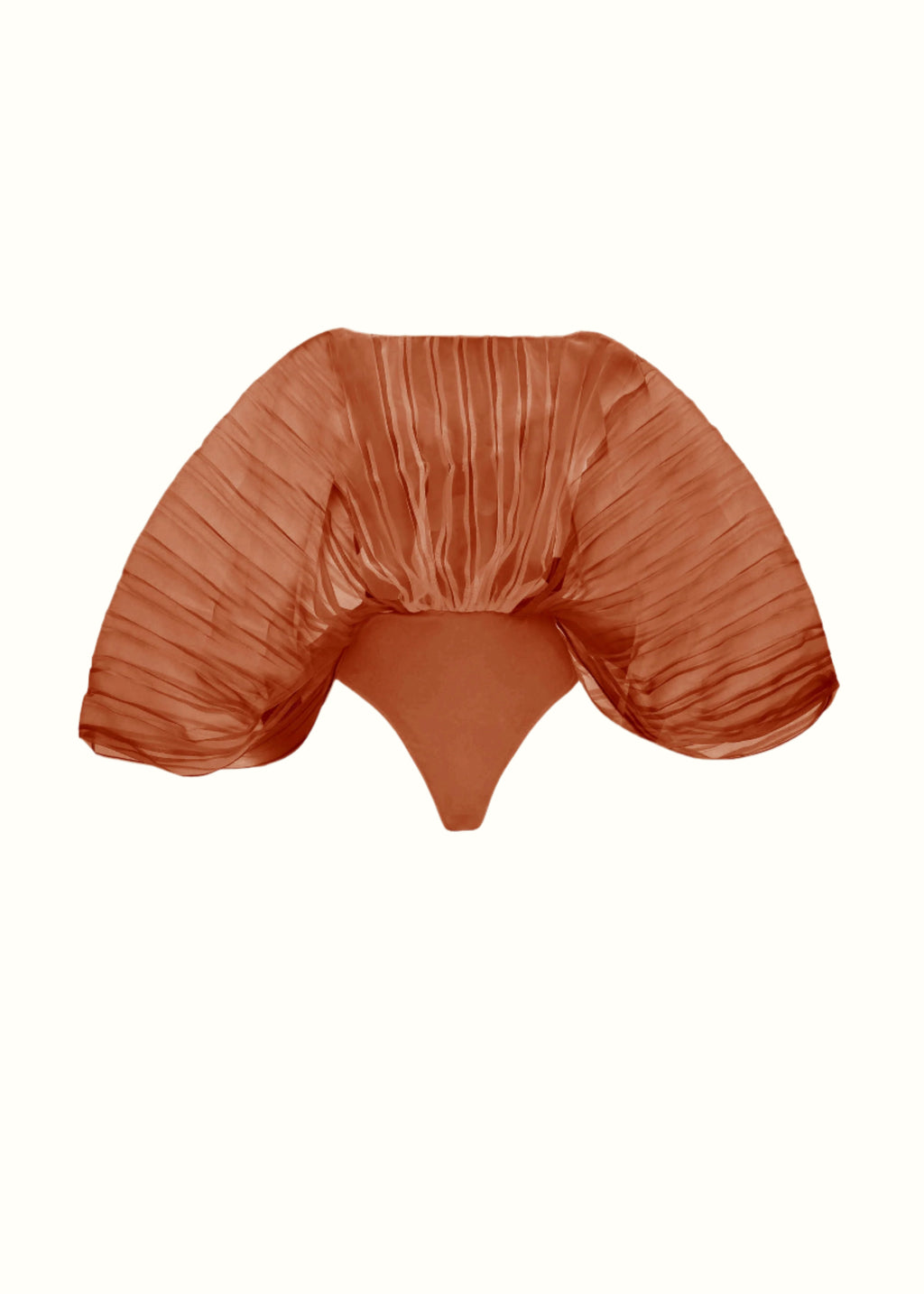 ANDREA IYAMAH SOMBRA BODYSUIT - RUST POMEGRANATE – Andrea Iyamah